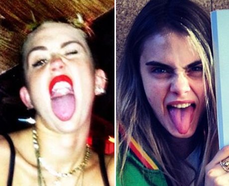 Miley Cyrus Or Cara Delevingne: Who Has The Best Tongue Face? - Capital