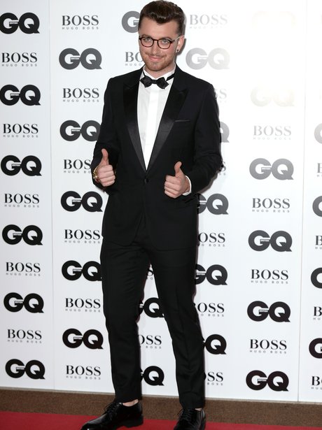 007 would be proud! Sam Smith suits up in a tuxedo for the GQ Awards ...